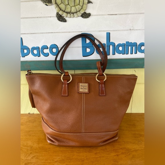 Dooney & Bourke | Bags | Dooney Bourke Pebble Grain Leather Tobi Tote ...